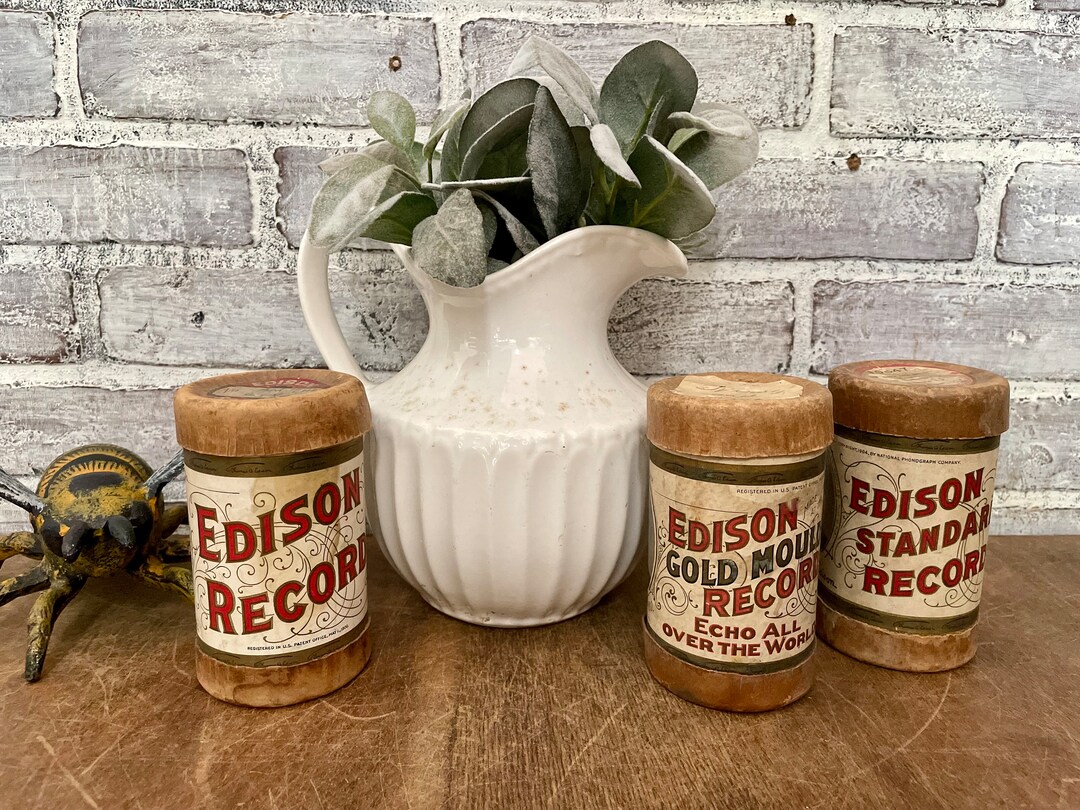 Edison Record Cylinder Tubes Instant Collection Set of 3 - Etsy