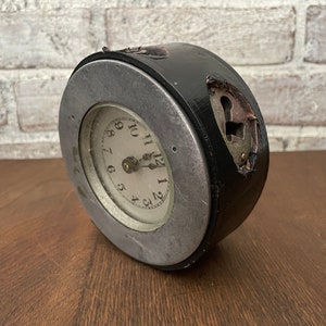 Lathem Watchman Clock! Security Guard Check in Clock! Leather Wrap! No ...