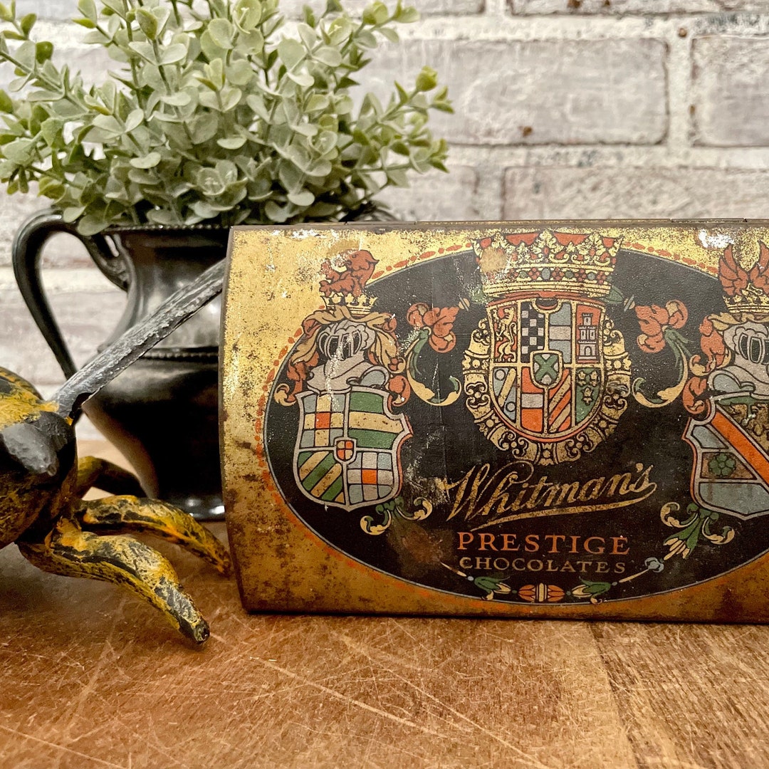 Whitman’s Prestige Chocolates Tin! Crown, Knights and Shields! Medieval ...