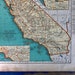 1930's California Map & Colorado Map Housewarming Gift Atlas Print ...