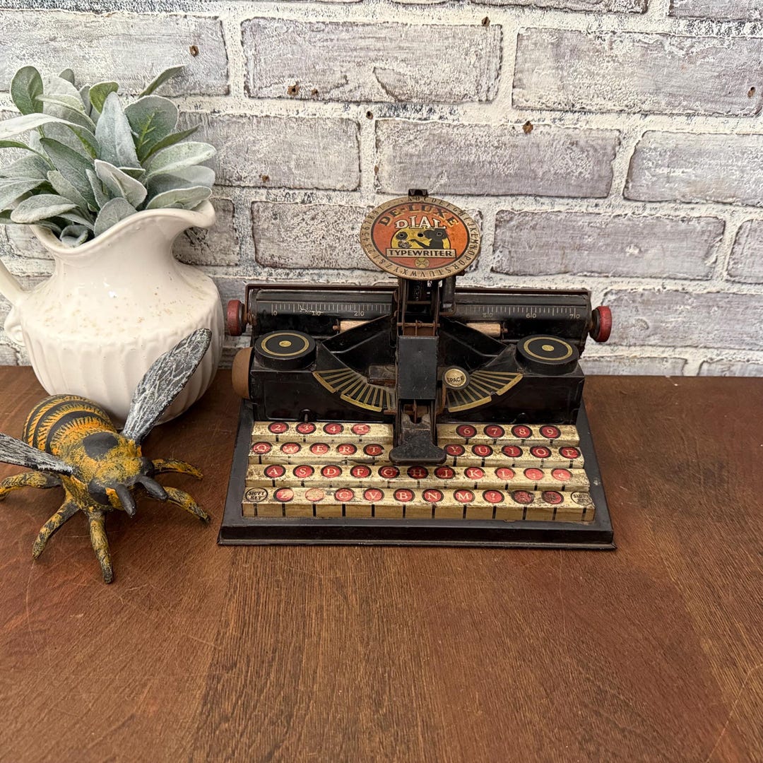 Marx De-luxe Dial Typewriter Toy! Vintage Display Toy Typewriter! - Etsy
