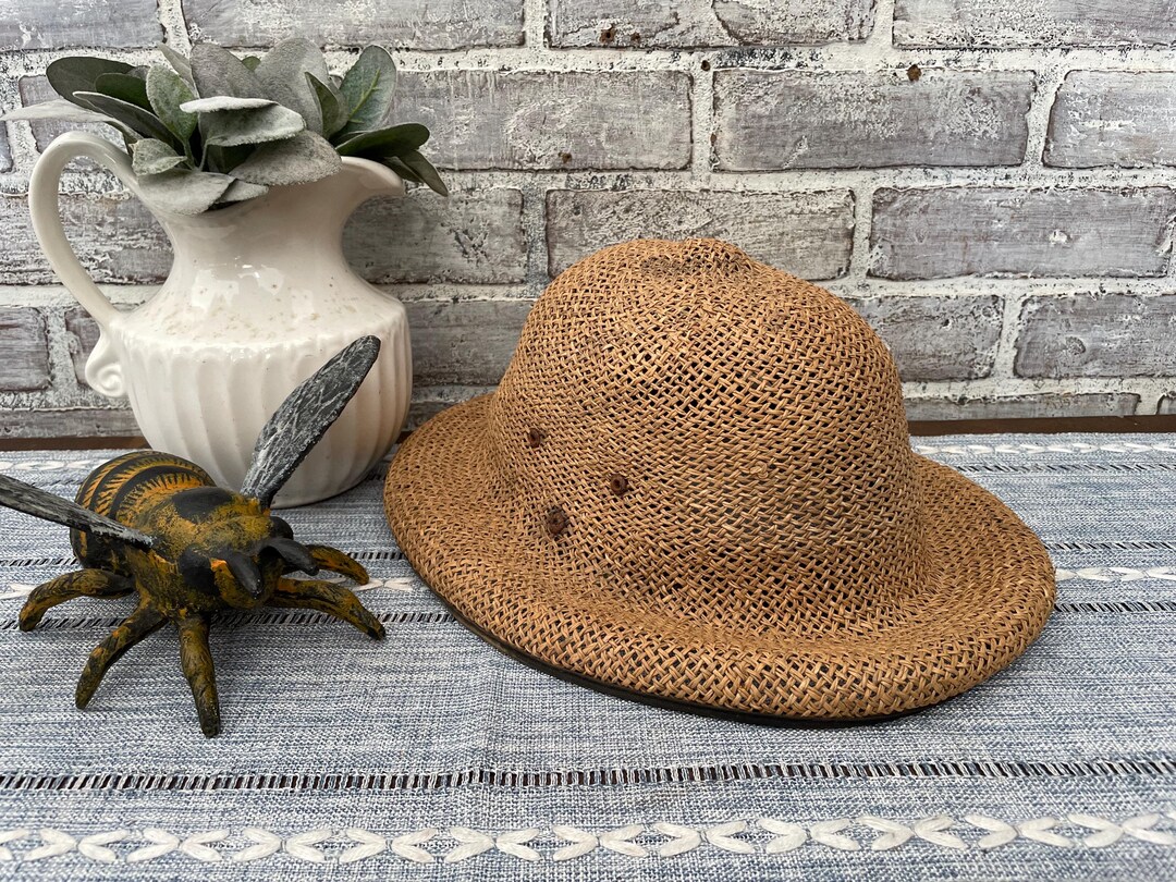 Straw Hat One Size Fits All Weaved Pith Hat - Etsy