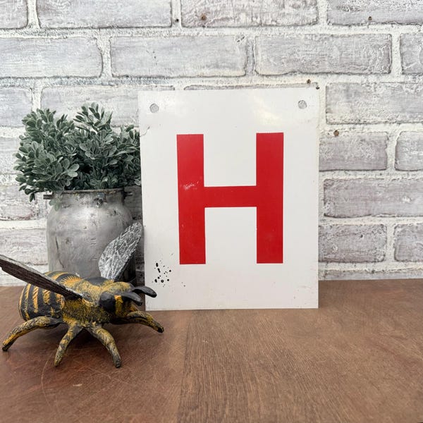 Metal Letter H - Etsy
