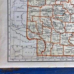 1930s Arizona & Arkansas Vintage Map: Double-sided Atlas Print - Etsy