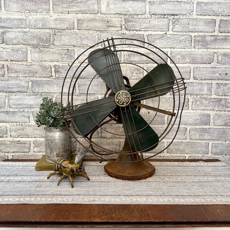 Ge Vintage Industrial Fan - Etsy