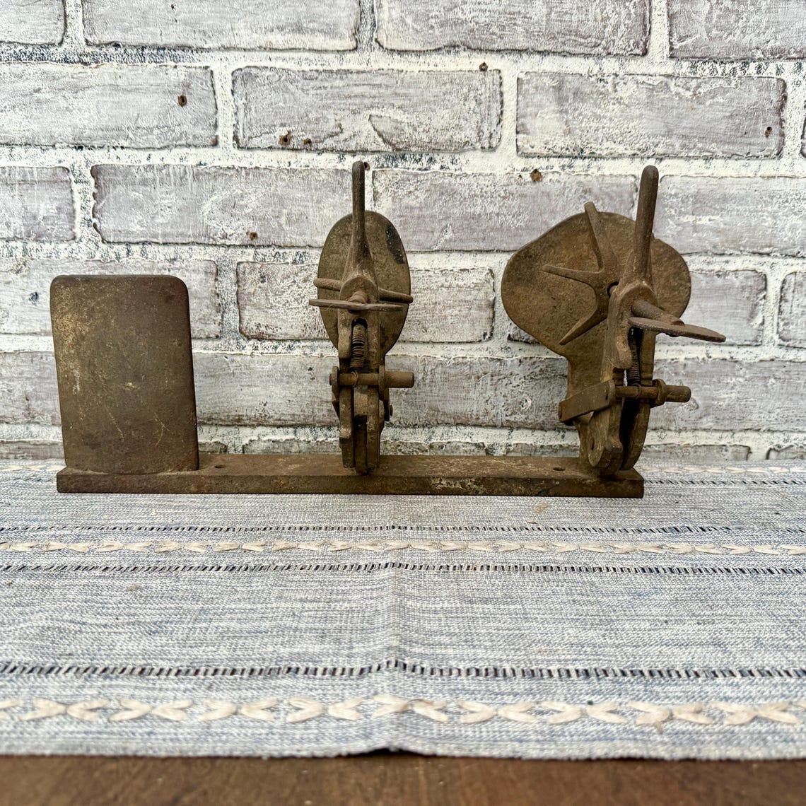 1940s Shaler Vintage Vulcanizer: Tire Tube Patch Clamp, Man Cave Decor ...