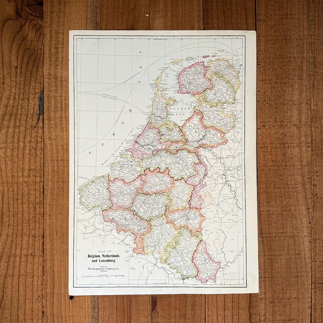 1917 European Countries Map Print! WWI Era Antique Atlas Page - Etsy