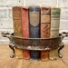 Instant Vignette Book Stack Set of 5 With Silver Plate Casserole Frame ...