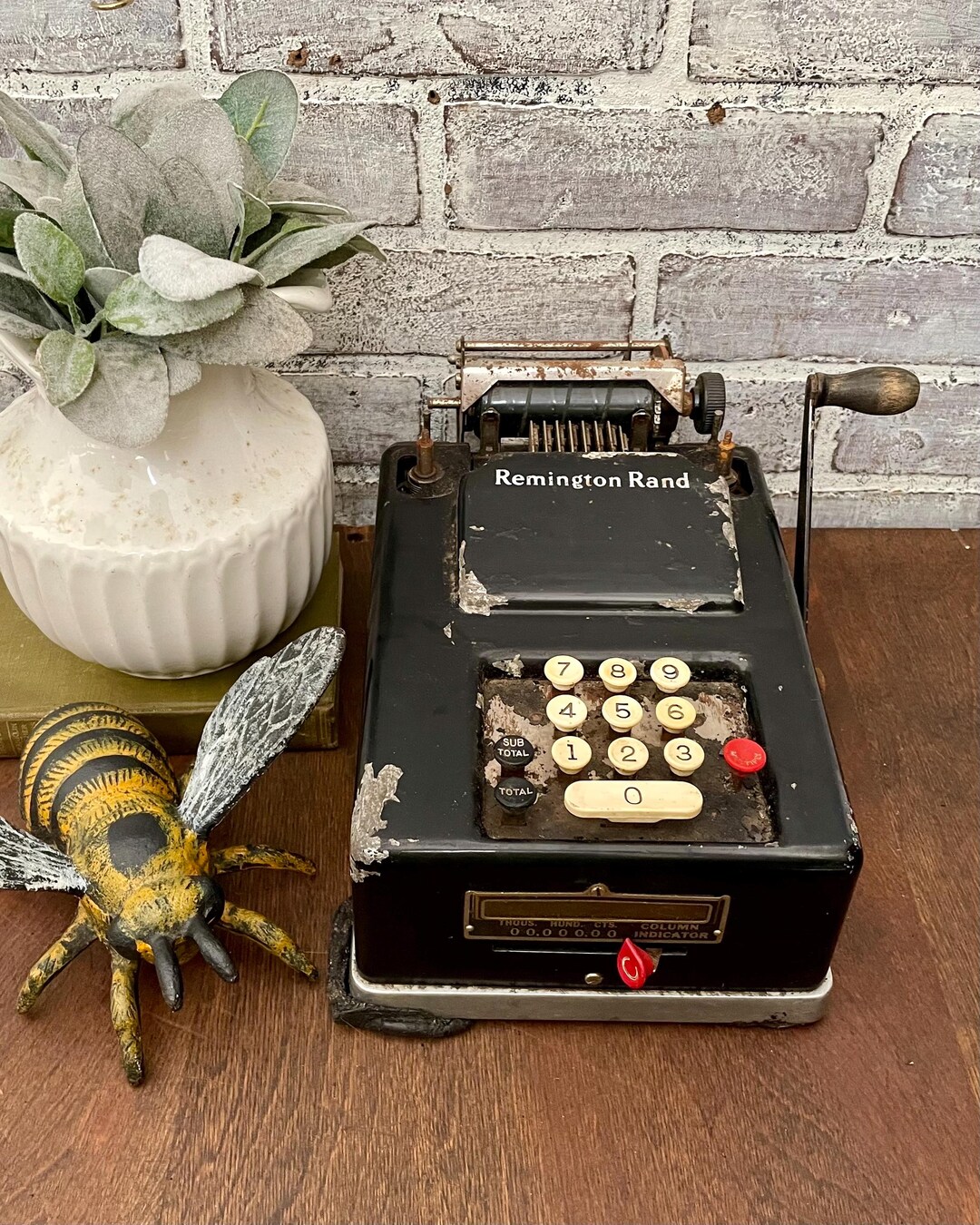 Remington Rand Portable Adding Desktop Machine! Adding Machine! Office ...