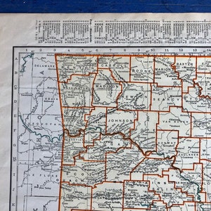 1930s Arizona & Arkansas Vintage Map: Double-sided Atlas Print - Etsy