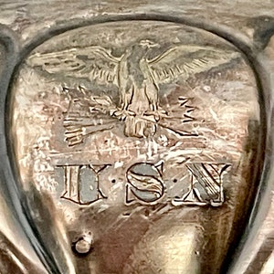 US Navy Tea Pot WWII Era Captain's Silverplate Teapot With Engraved ...