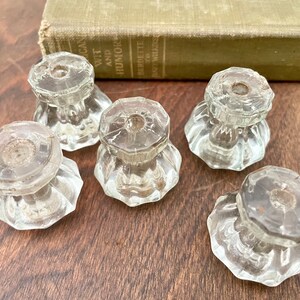 5 Antique Glass Drawer Knobs Antique Decorative Glass Cabinet Handles - Etsy