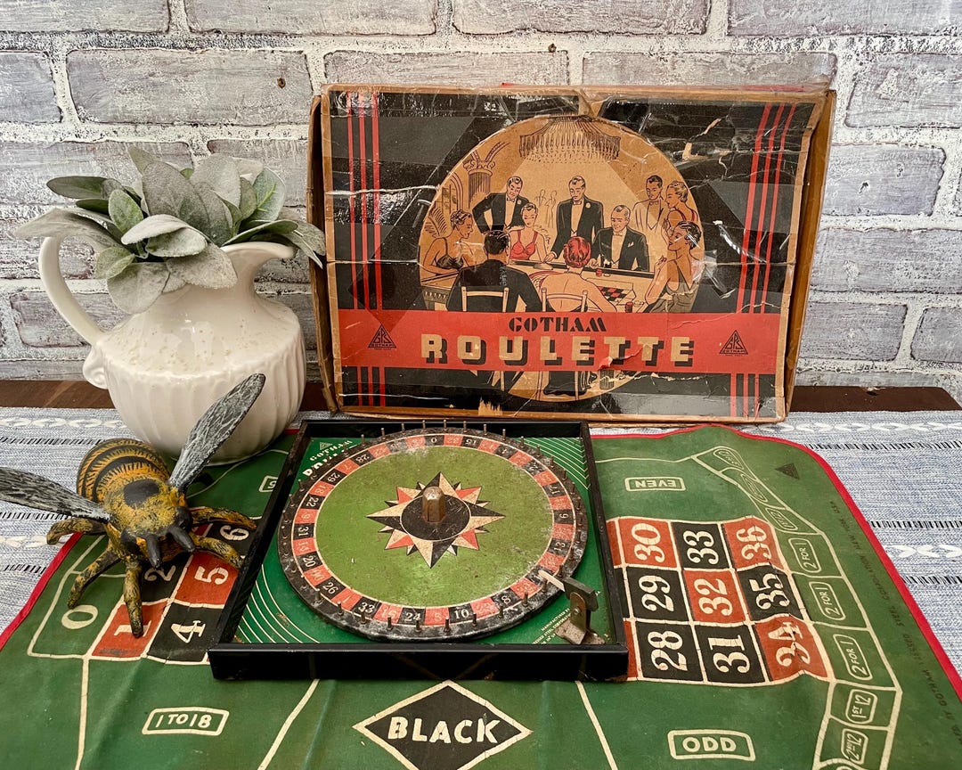 1930’s Gotham Roulette Table Game! Vintage Roulette Set! Original Box ...