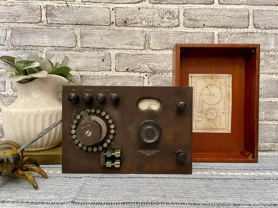Vintage Student Potentiometer in Wooden Case Leeds & Northrup Company ...