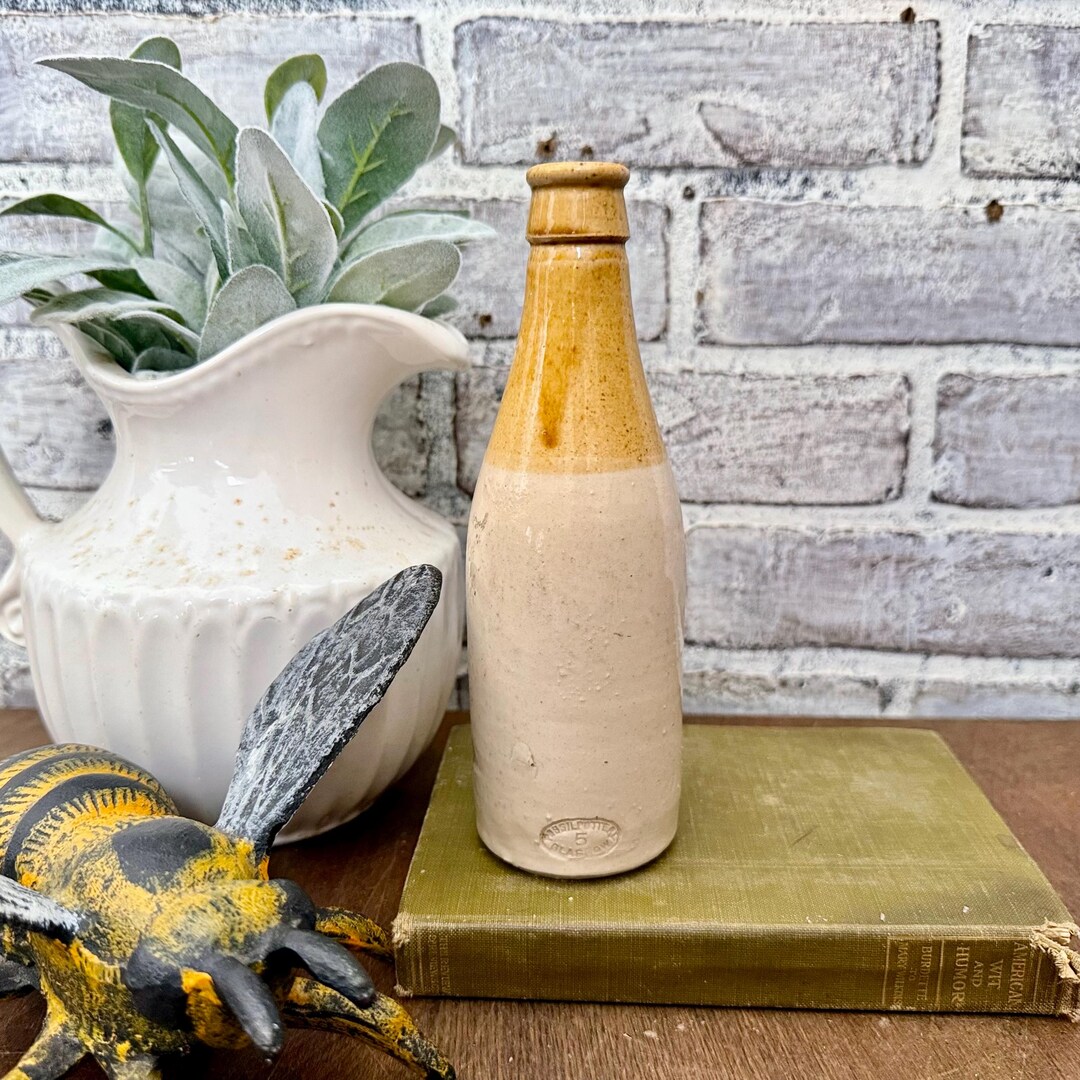 Vintage Salt Glazed Ginger Beer Bottle: Possil Pottery, Glasgow ...