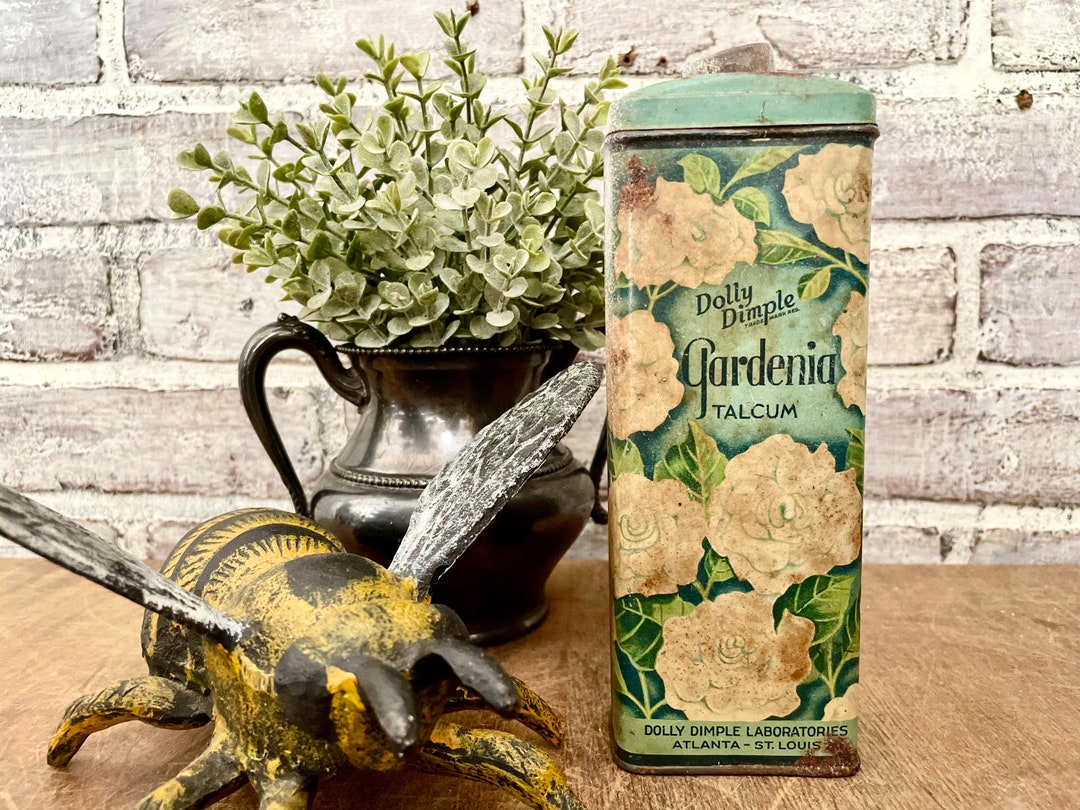 Dolly Dimple Gardenia Talcum Powder Floral Decor Advertising - Etsy