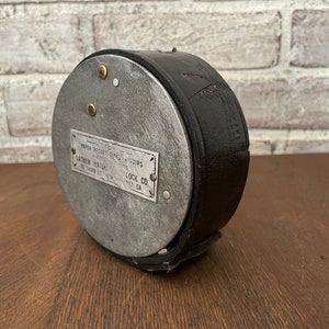 Lathem Watchman Clock! Security Guard Check in Clock! Leather Wrap! No ...