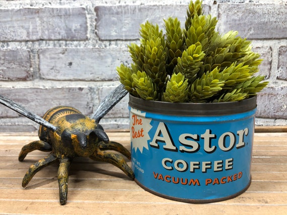 The Best Astor Coffee Can Vintage Farmhouse Decor | Etsy