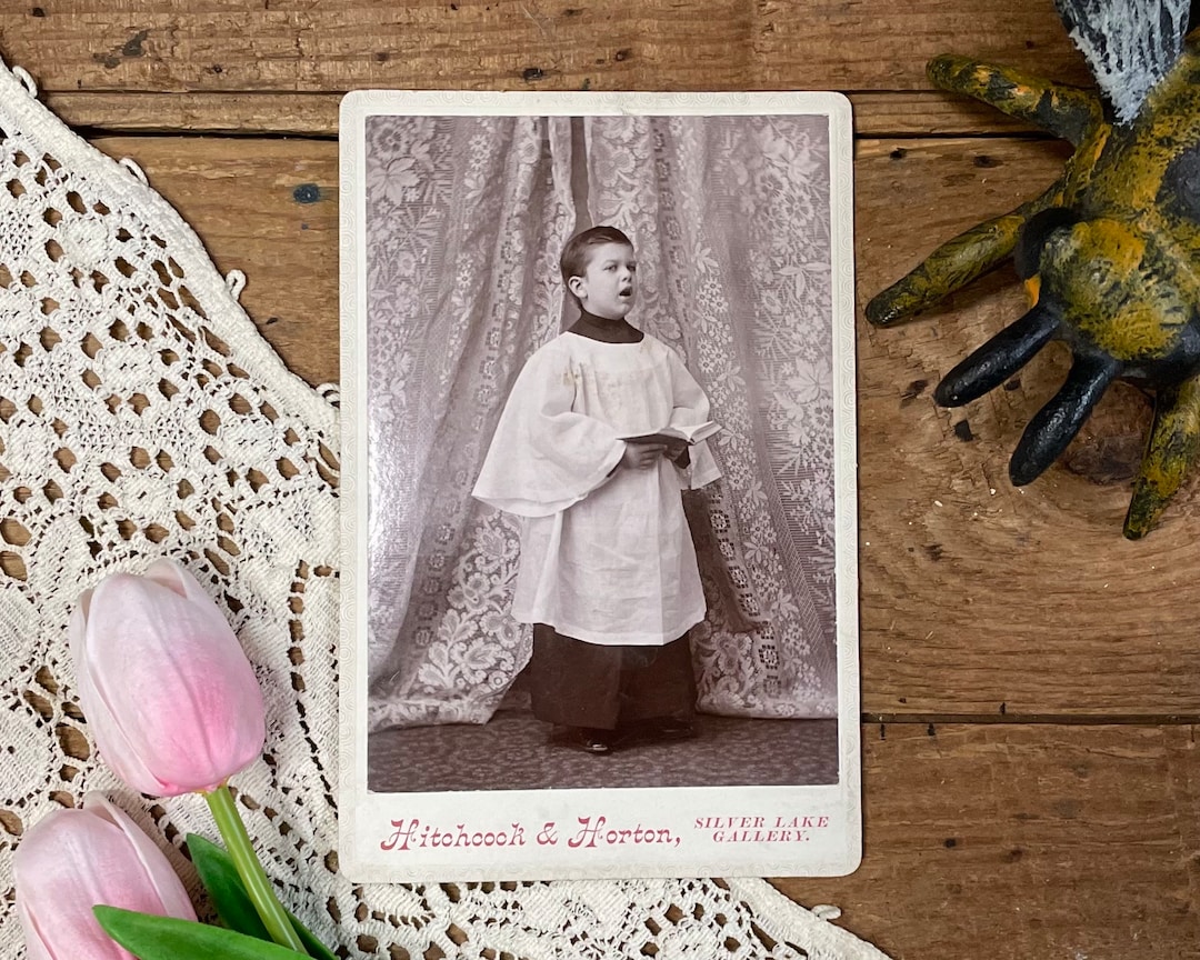 1800’s Catholic Altar Boy Cabinet Card! Victorian Photo Card! Antique ...