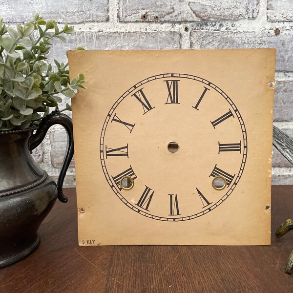 Antique Clock Face - Etsy