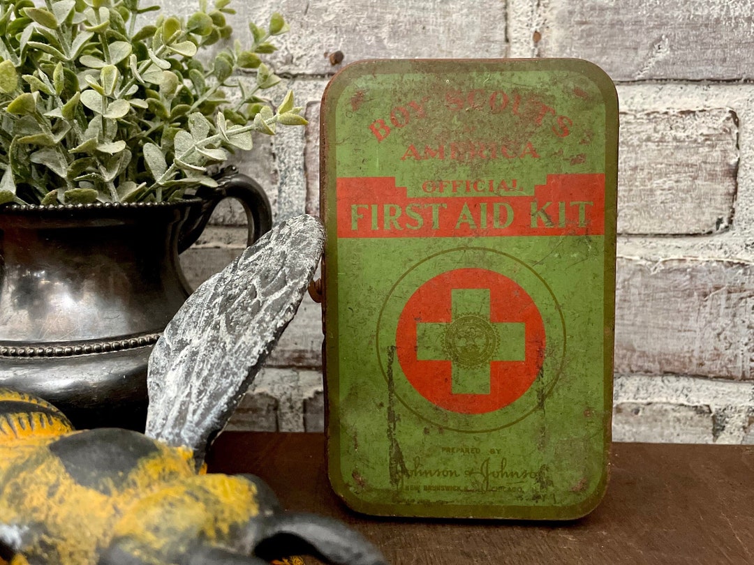 Boy Scouts of America First Aid Kit Box Johnson & Johnson BSA Medical ...