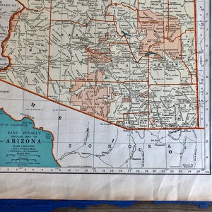 1930s Arizona & Arkansas Vintage Map: Double-sided Atlas Print - Etsy