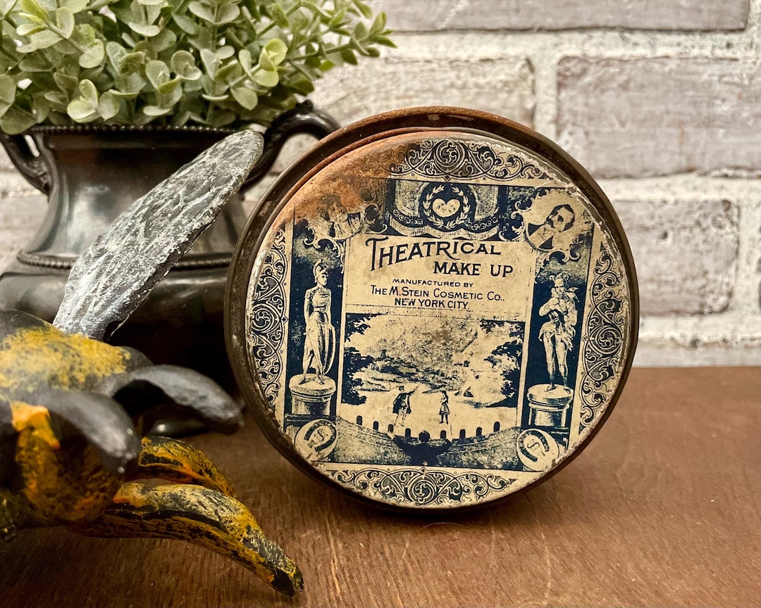 Vintage Stein's Theatrical Makeup Face Powder Tin - Etsy