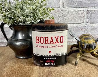 Boraxo Powdered Hand Soap Vintage Tin - Etsy