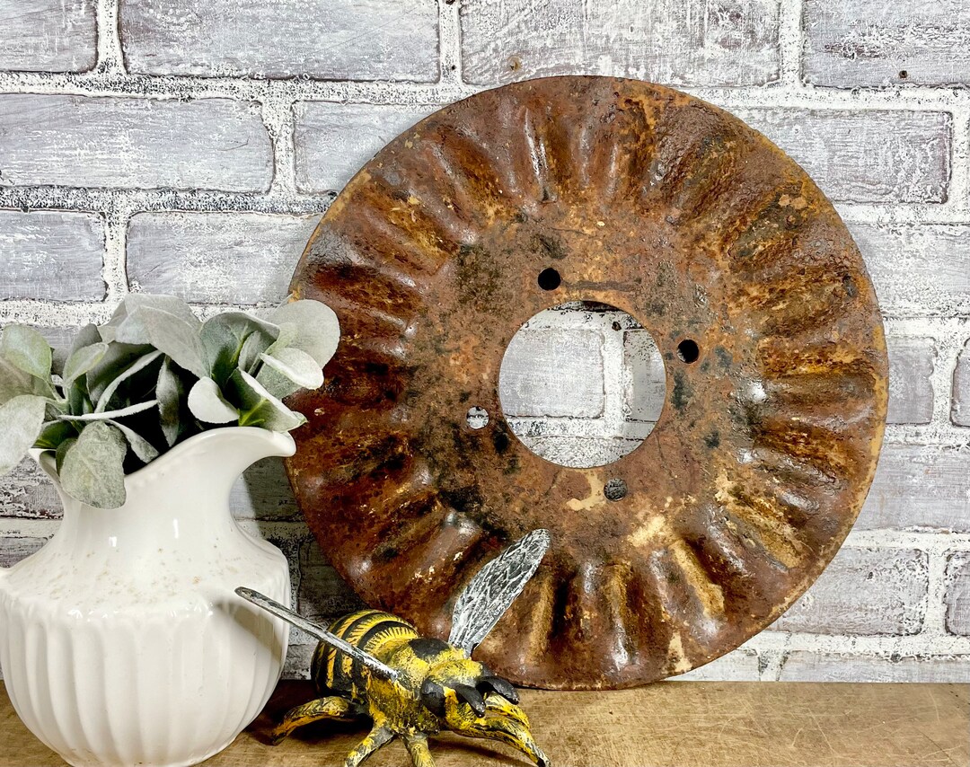 Plow Rolling Cutting Disk Rusty Rustic Salvage Decor Unique Yard Art ...