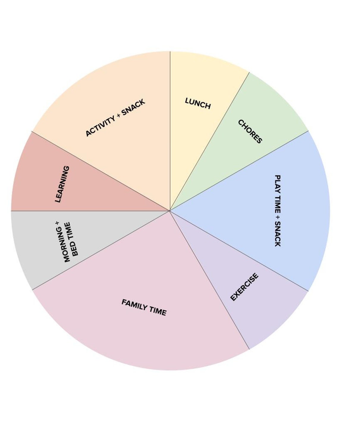 Custom Summer Clock Schedule Template - as Seen on Tiktok - Etsy