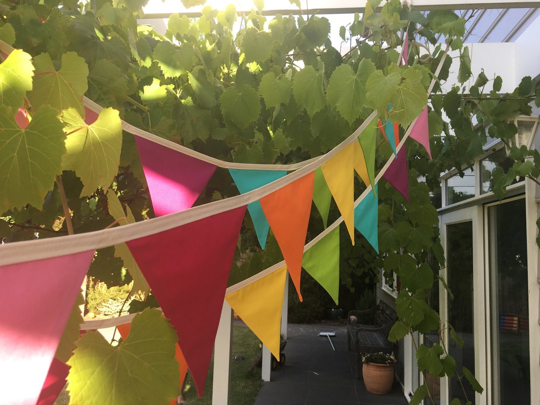 Rainbow Bunting, Extra Long - up to 20m - Etsy Australia