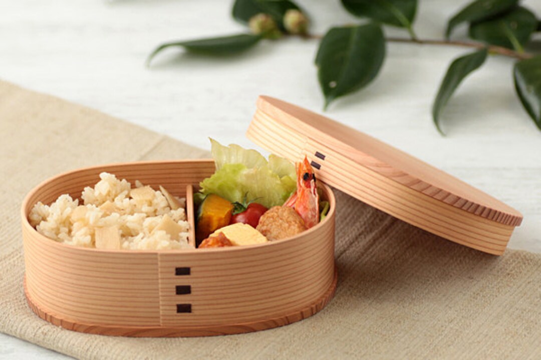 PREMIUM AKITA-SUGI Cedar Personalized Handmade Japanese Bento Lunch Box ...