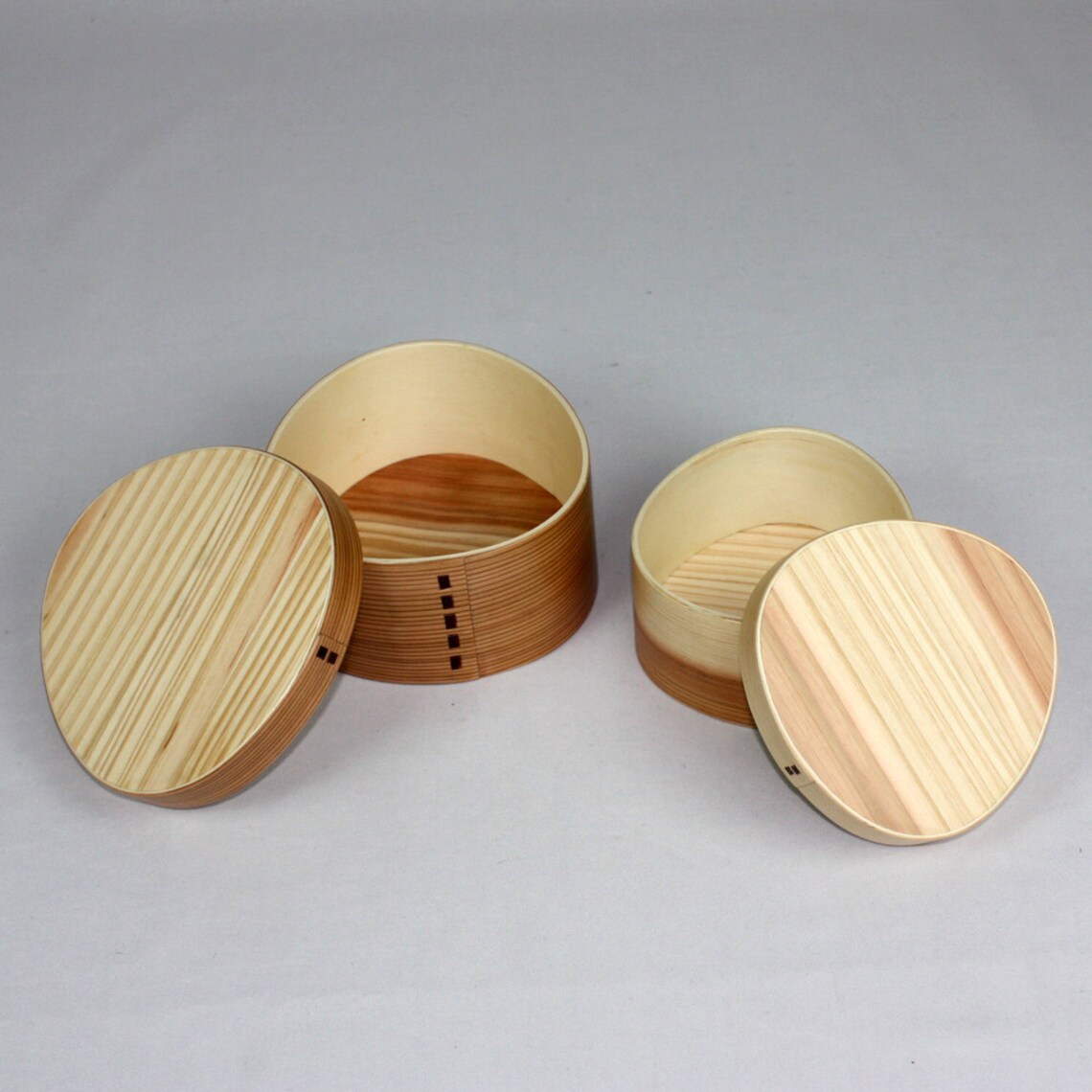 Set of 2 TRIANGULAR NATURAL Personalized Handmade Japanese Bento Lunch ...