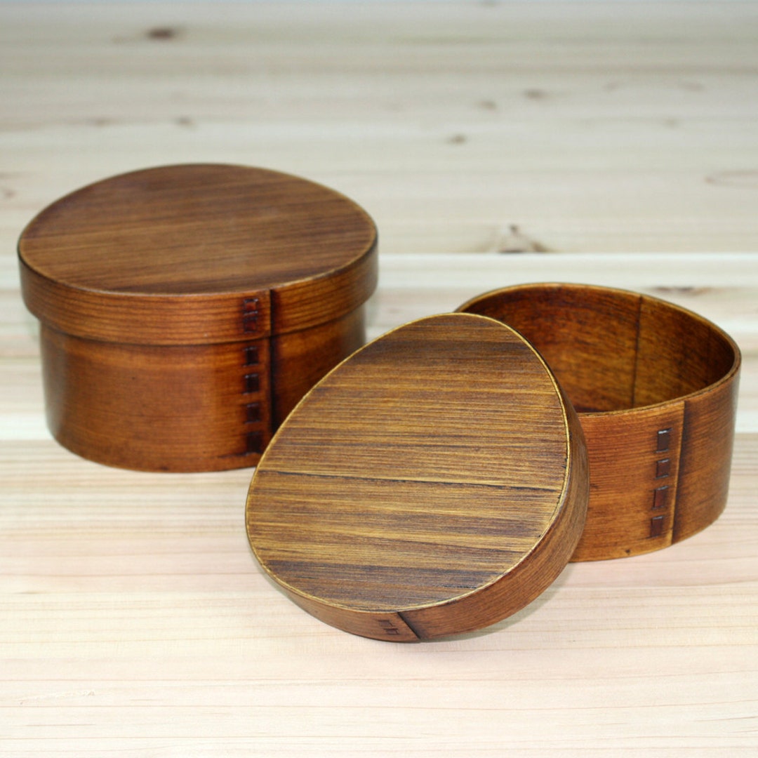 Set of 2 TRIANGULAR Personalized Handmade Japanese Bento Lunch Box 650 ...