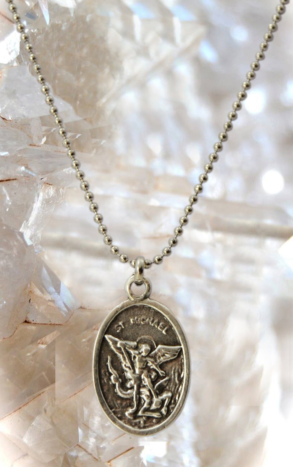 St. Michael Archangel Handmade Locket Patron Saint of - Etsy