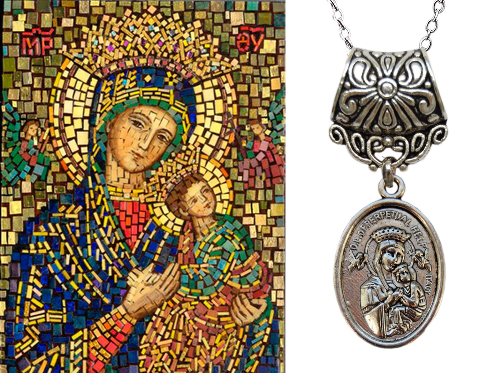 Perpetual Help Necklace, Patron Saint of Women in Childbirth, Spain and ...