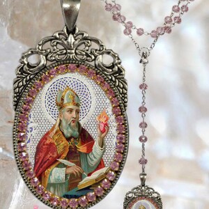 Saint Augustine of Hippo - Rosary - Handmade Religious Jewelry - Etsy