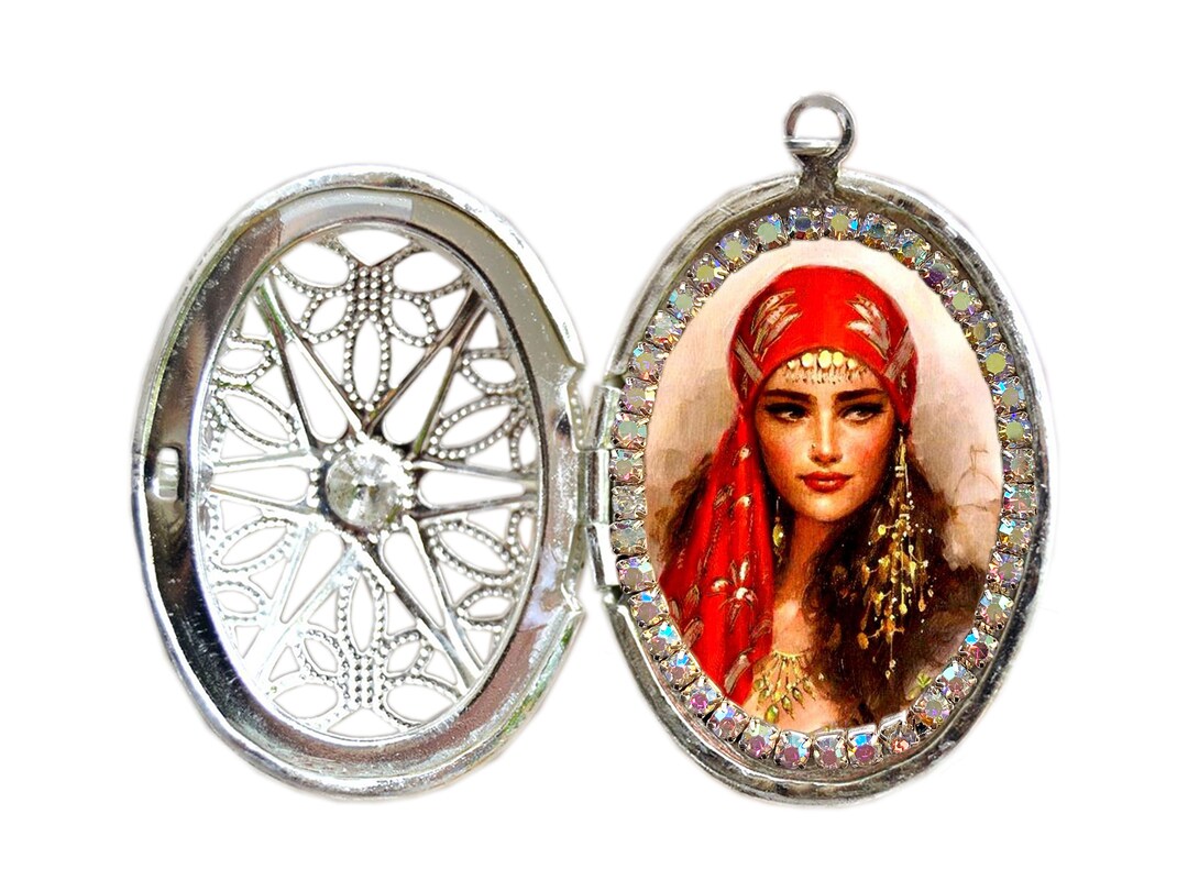 Enigmatic Gypsy Soul Secret Locket Necklace Homage to Romani Beauty and ...