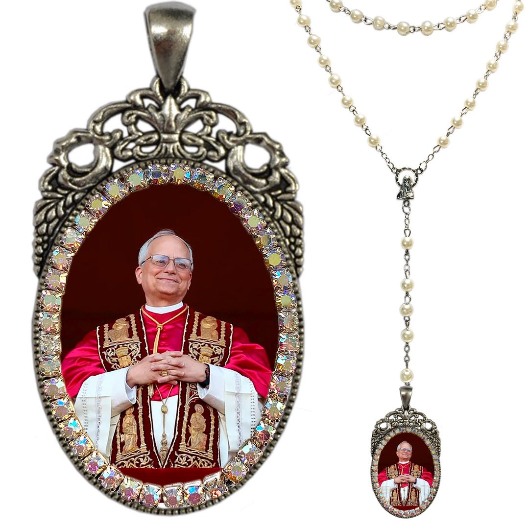 Pope Leo XIV Rosary; New American Pope Commemorative Rosary; First ...