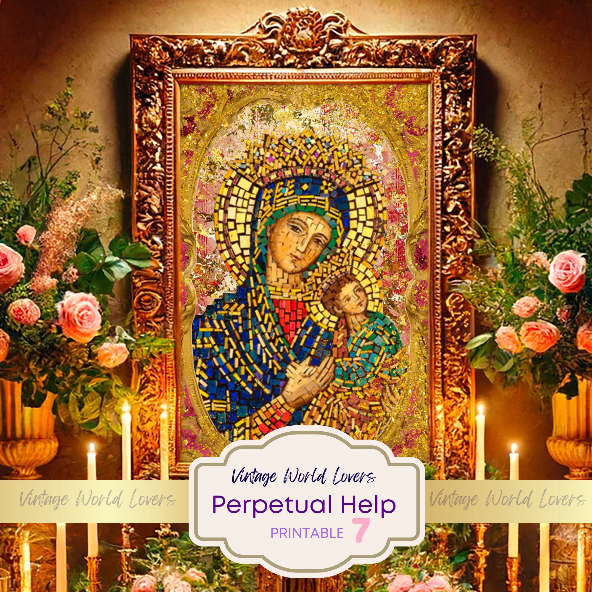 Perpetual Help Necklace, Patron Saint of Women in Childbirth, Spain and ...