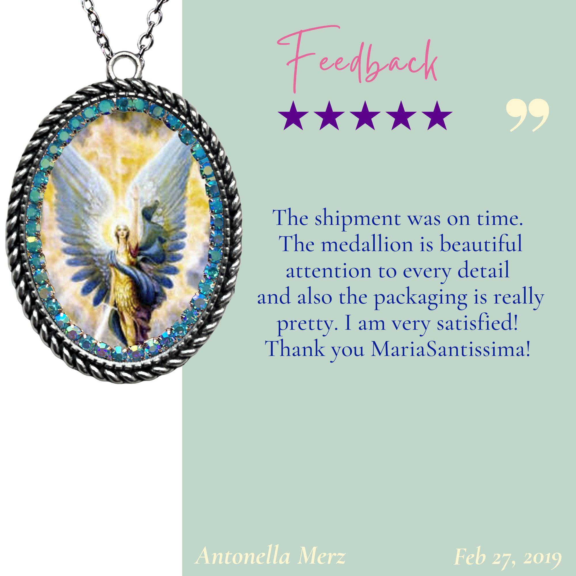 Saint Michael Archangel Necklace, Champion of Justice, a Healer of the ...