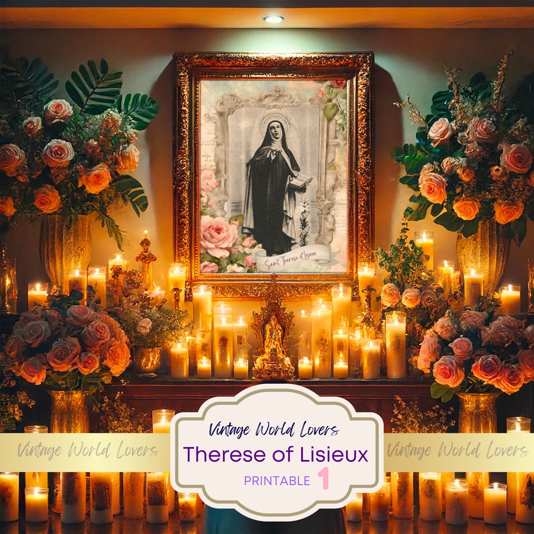 Inspirational Saint Therese of Lisieux Vintage Photo & Quote Bundle ...
