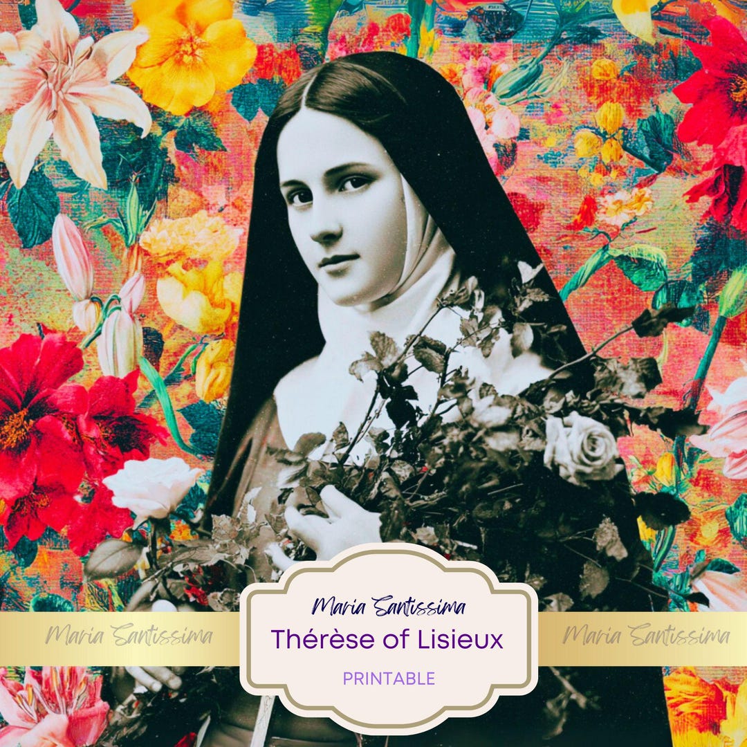 Saint Therese of Lisieux Printable Art; Instant Download; Little Flower ...