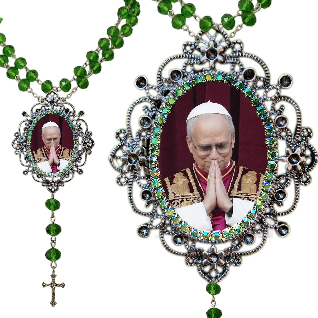 Pope Leo XIV Rosary; New American Pope Commemorative Rosary; First ...