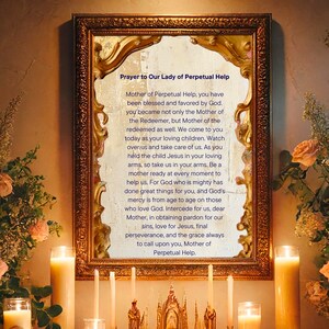 Digital Bundle: Our Lady of Perpetual Help Antique Digital Art & Prayer ...