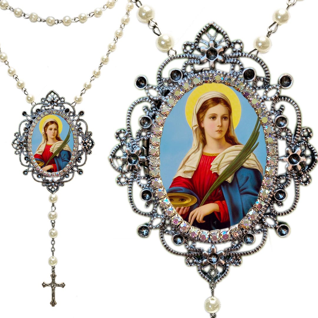 Saint Lucy of Syracuse Rosary; Patronage of the Blind, Writers and ...