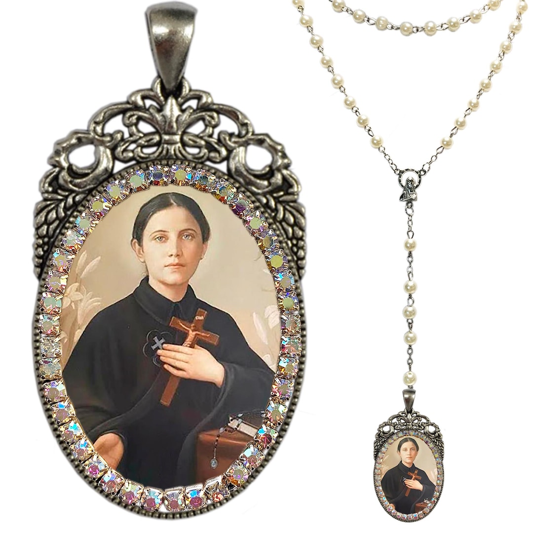 Gemma Galgani Rosary; Catholic Saint Necklace; Patron Saint of Students ...