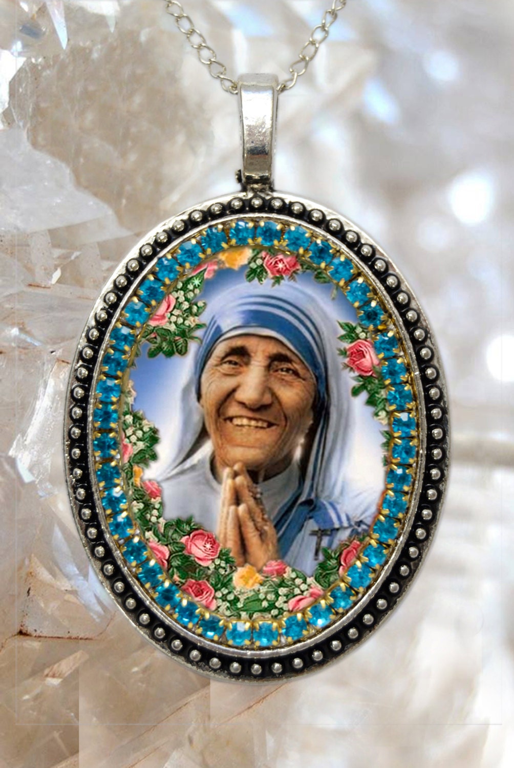 Mother teresa necklace store
