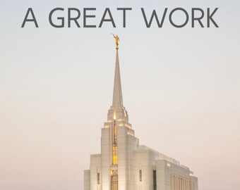 Temple Work Poster - Etsy