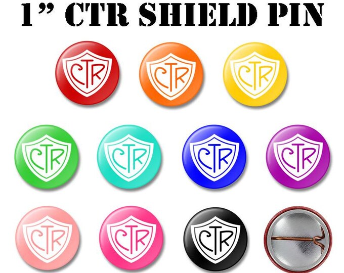 TEN CTR SHIELD Buttons - Primary "choose the Right" Theme - (10) - Etsy